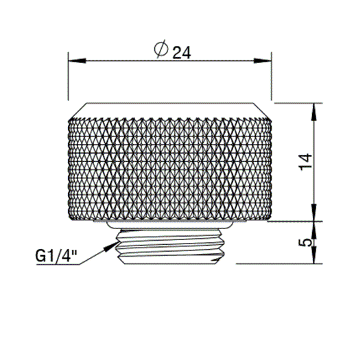 Barrow 14mm Rigid Compression Fitting with Enhanced Anti-off Rubber ...